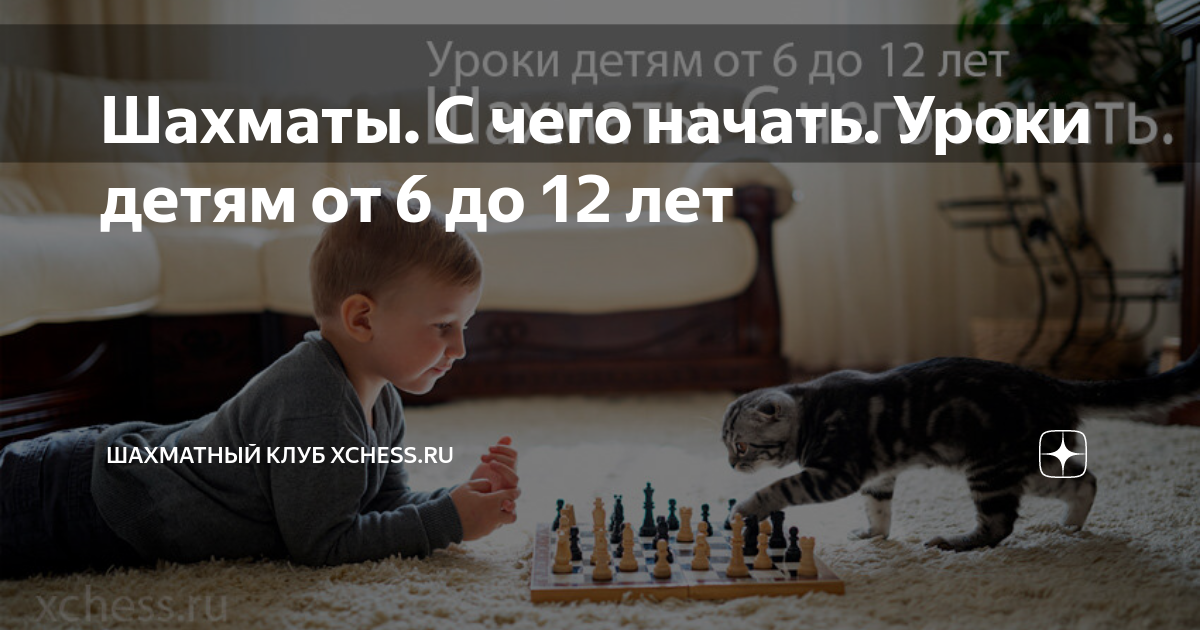 Шахматы. С чего начать. Уроки детям от 6 до 12 лет | Шахматный клуб XChess.ru | Дзен