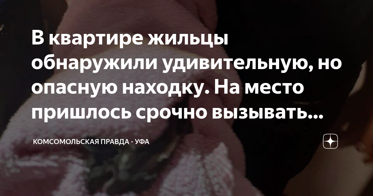В квартире жильцы обнаружили удивительную, но опасную находку. На место пришлось срочно вызывать ...