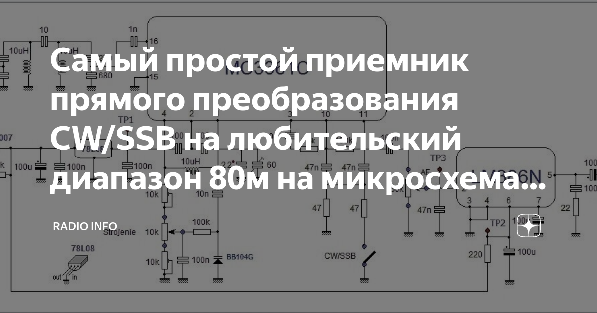 Самый простой приемник прямого преобразования CW/SSB на любительский ...