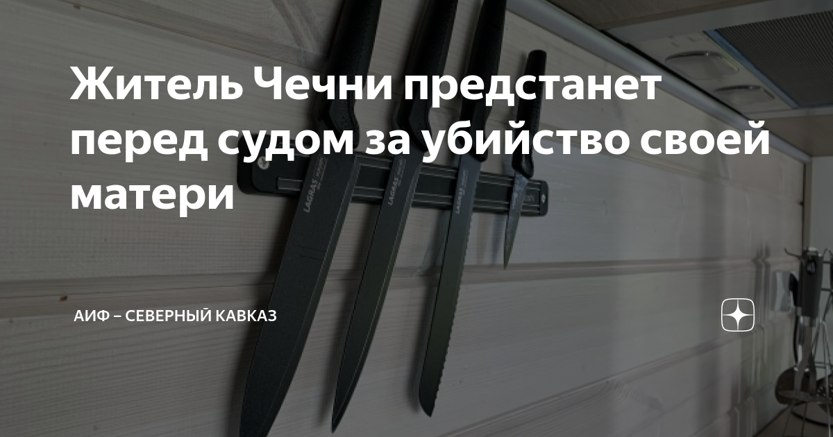 Житель Чечни предстанет перед судом за убийство своей матери АиФ