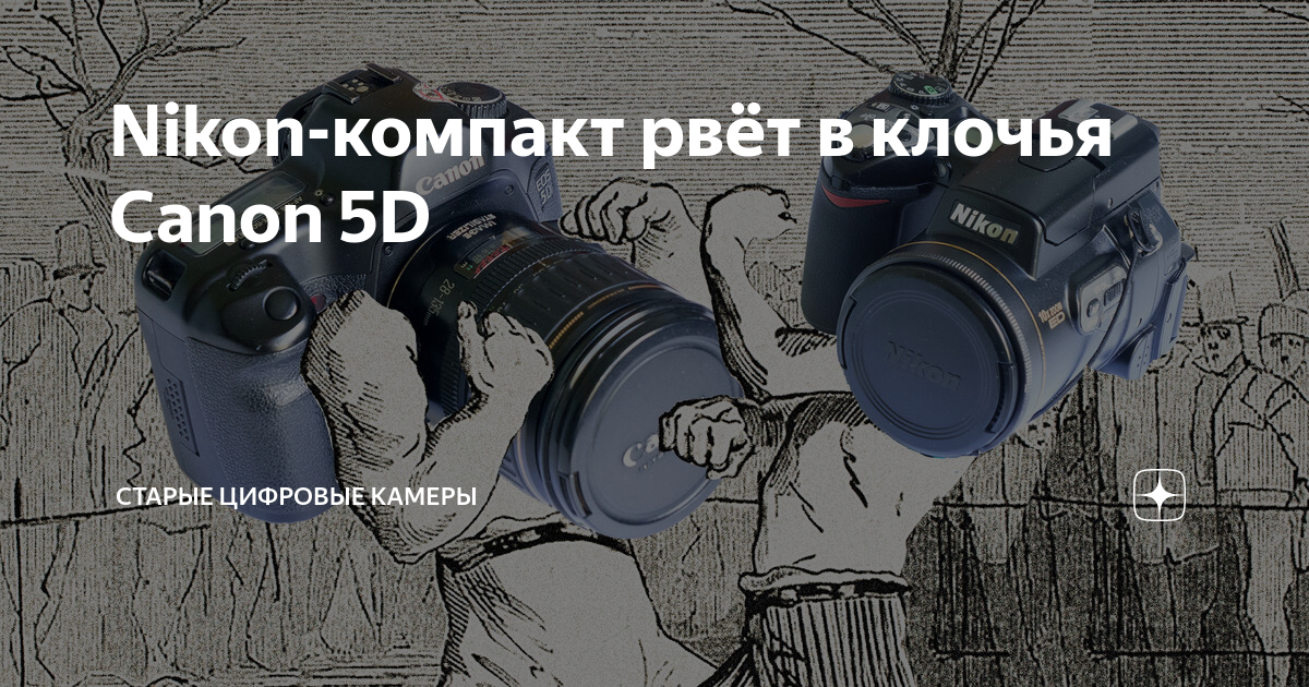 Nikon-компакт рвёт в клочья Canon 5D | Старые цифровые камеры | Дзен