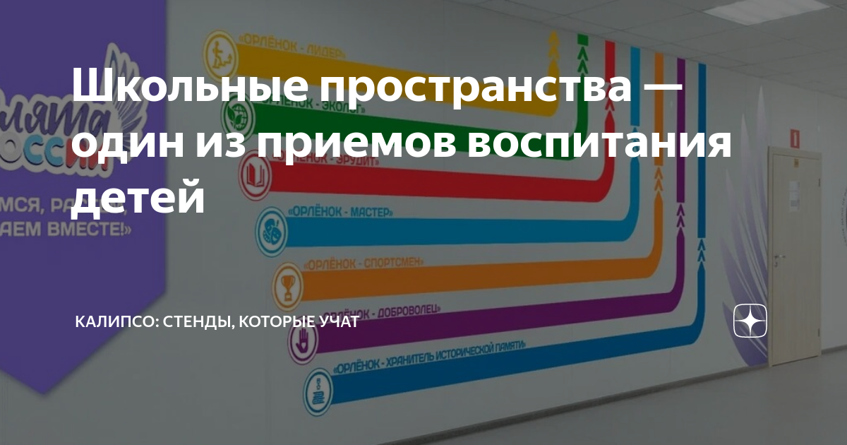 Школьные пространства — один из приемов воспитания детей | КАЛИПСО ...
