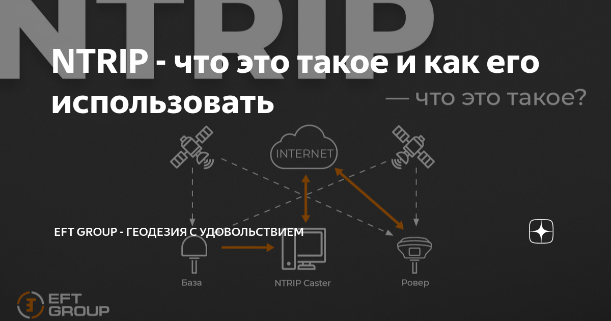 NTRIP - что это такое и как его использовать | EFT GROUP - геодезия с удовольствием | Дзен