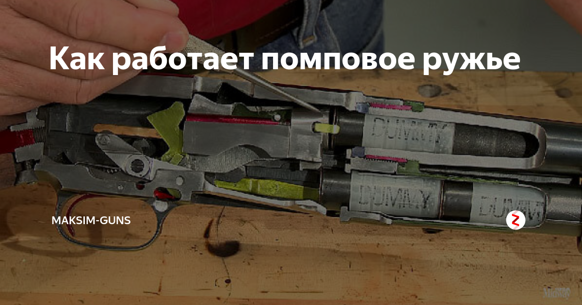 Как работает помповое ружье | Maksim-Guns | Дзен