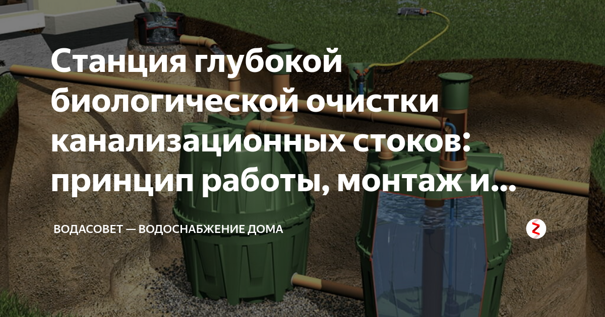Станция глубокой биологической очистки канализационных стоков: принцип ...