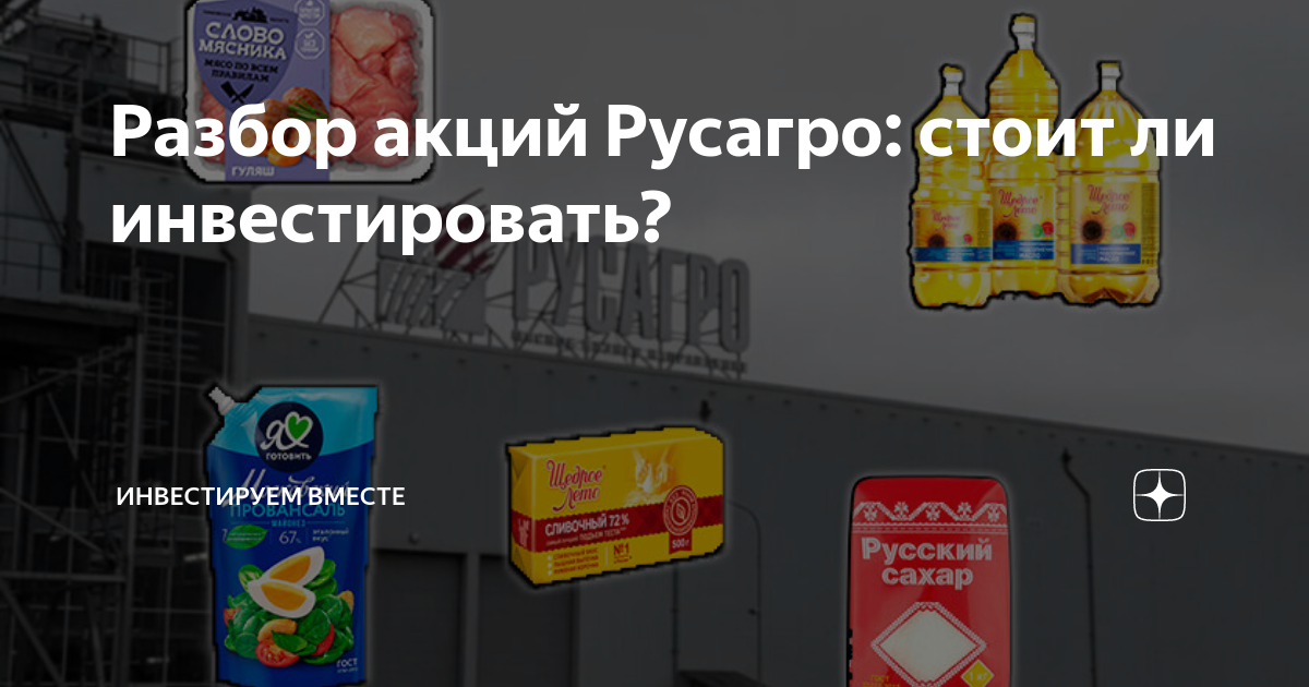 Разбор акций Русагро стоит ли инвестировать Инвестируем Вместе Дзен