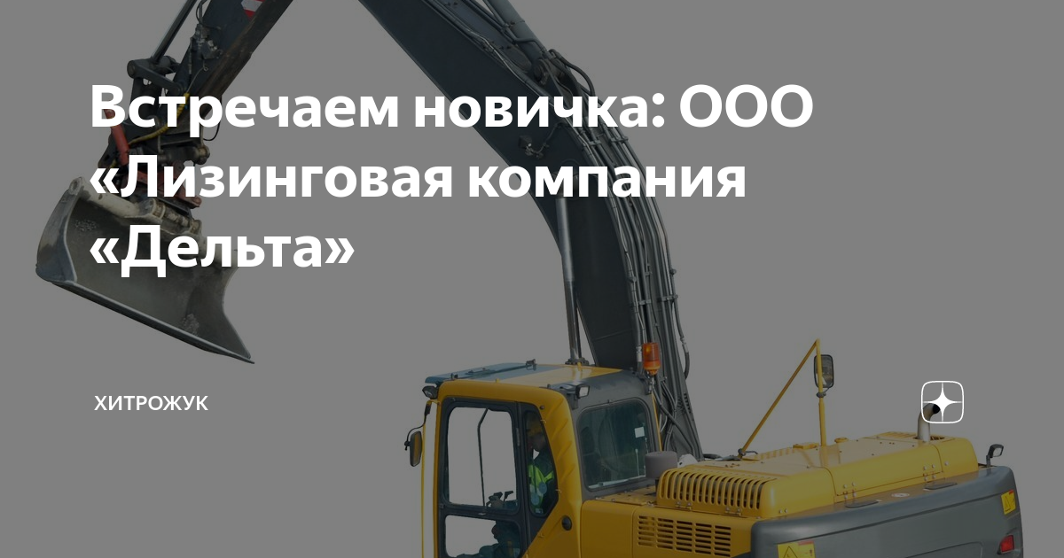 Встречаем новичка ООО «Лизинговая компания «Дельта ХитроЖук Дзен