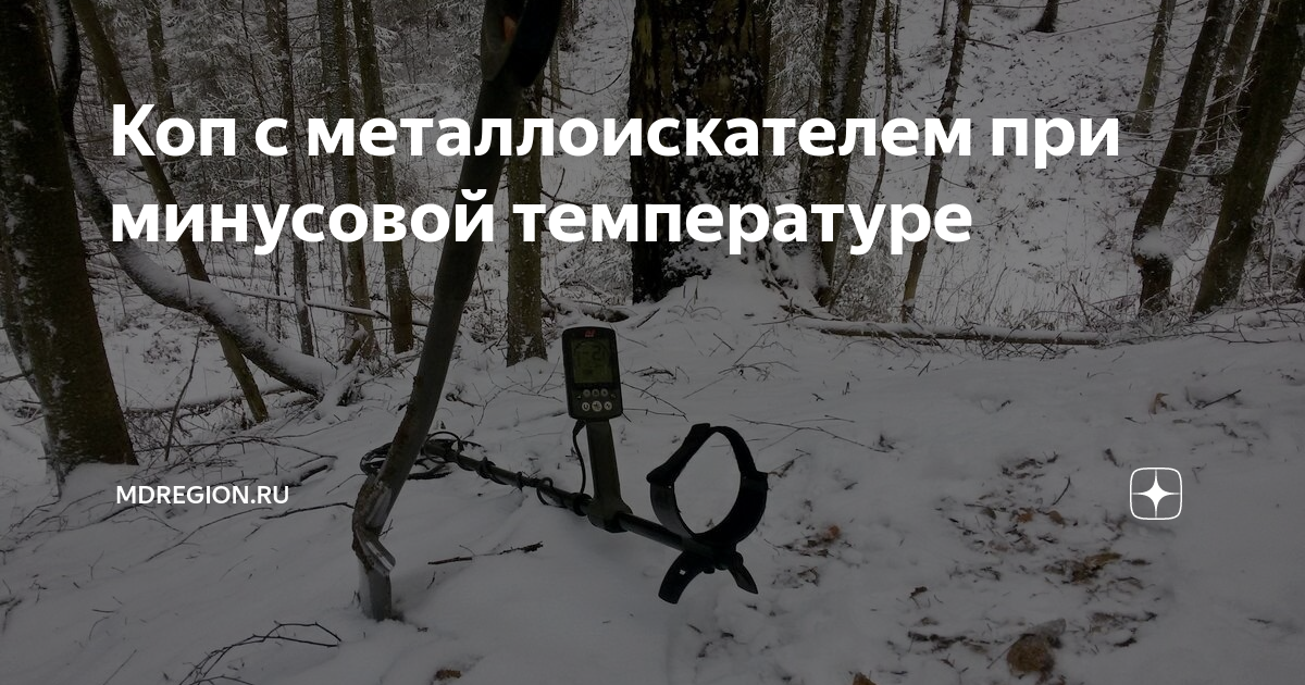 Коп с металлоискателем при минусовой температуре | MDREGION.RU | Дзен