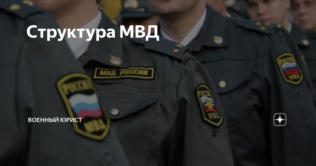Структура МВД Военный юрист Дзен