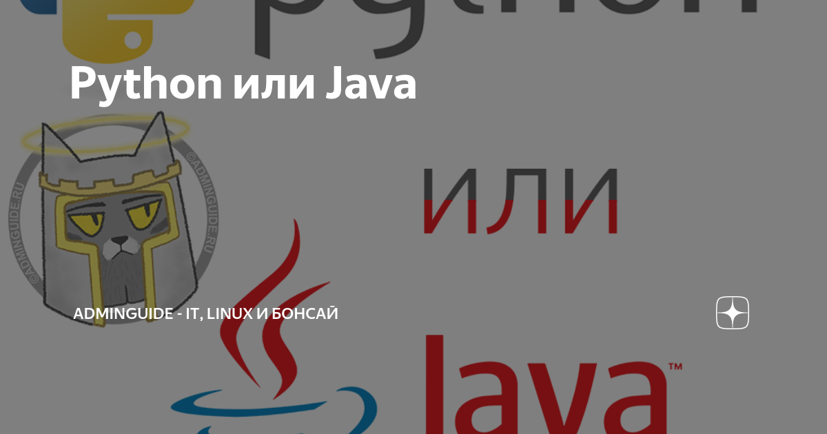 Python или Java | AdminGuide - IT, Linux и Импортозамещение | Дзен