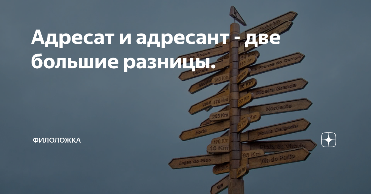 Адресат и адресант - две большие разницы. | Филоложка | Дзен