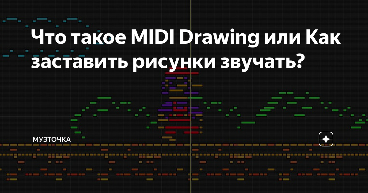 Что такое MIDI Drawing или Как заставить рисунки звучать? | МУЗТОЧКА | Дзен