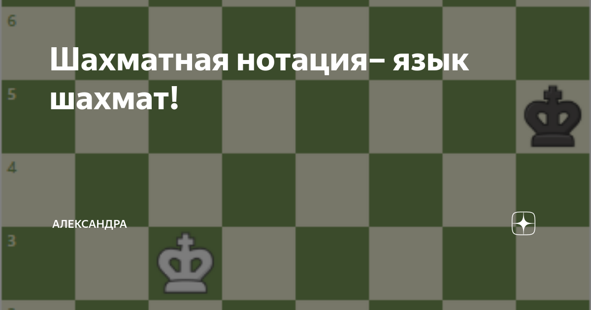 Шахматная нотация язык шахмат Александра Дзен