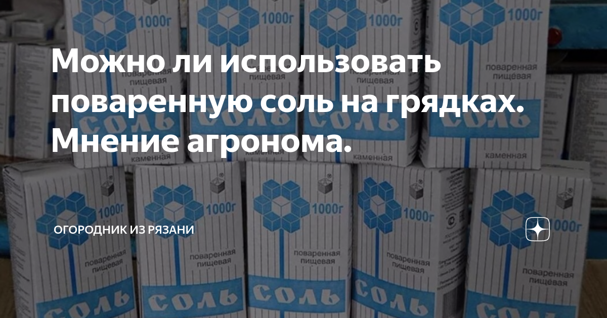 Можно ли использовать поваренную соль на грядках. Мнение агронома ...