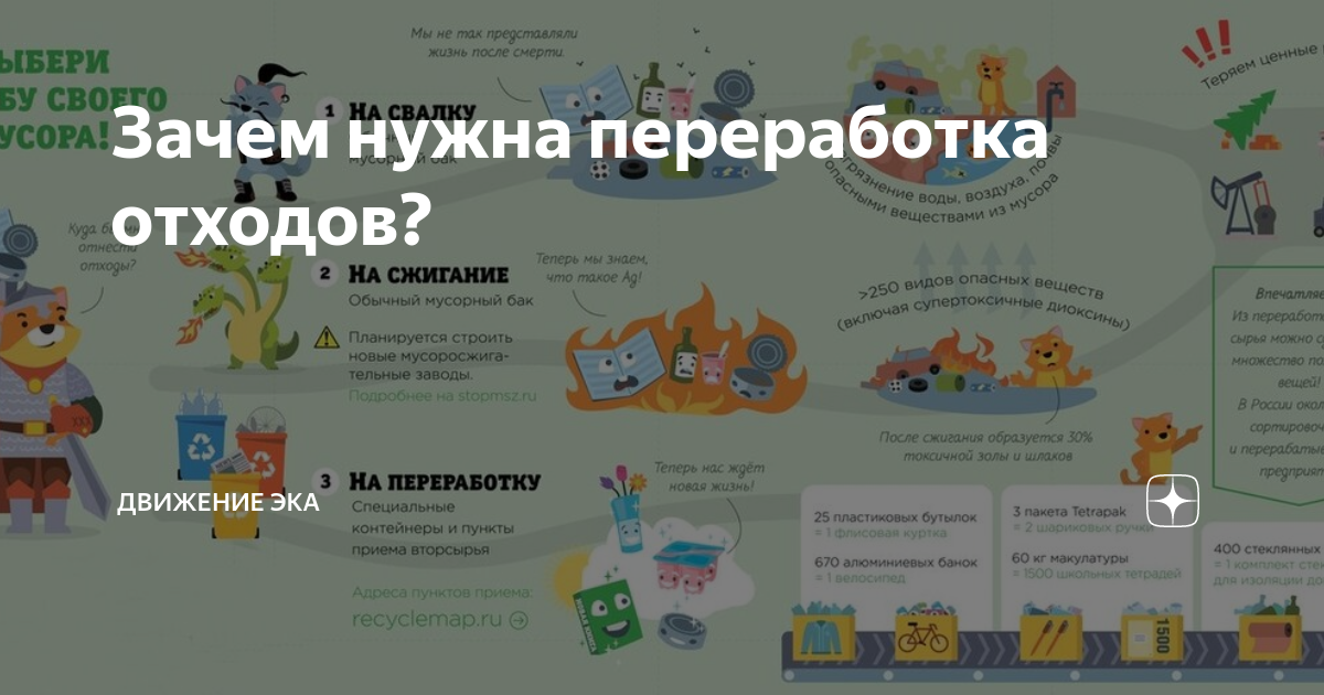 Зачем нужна переработка отходов ДВИЖЕНИЕ ЭКА Дзен