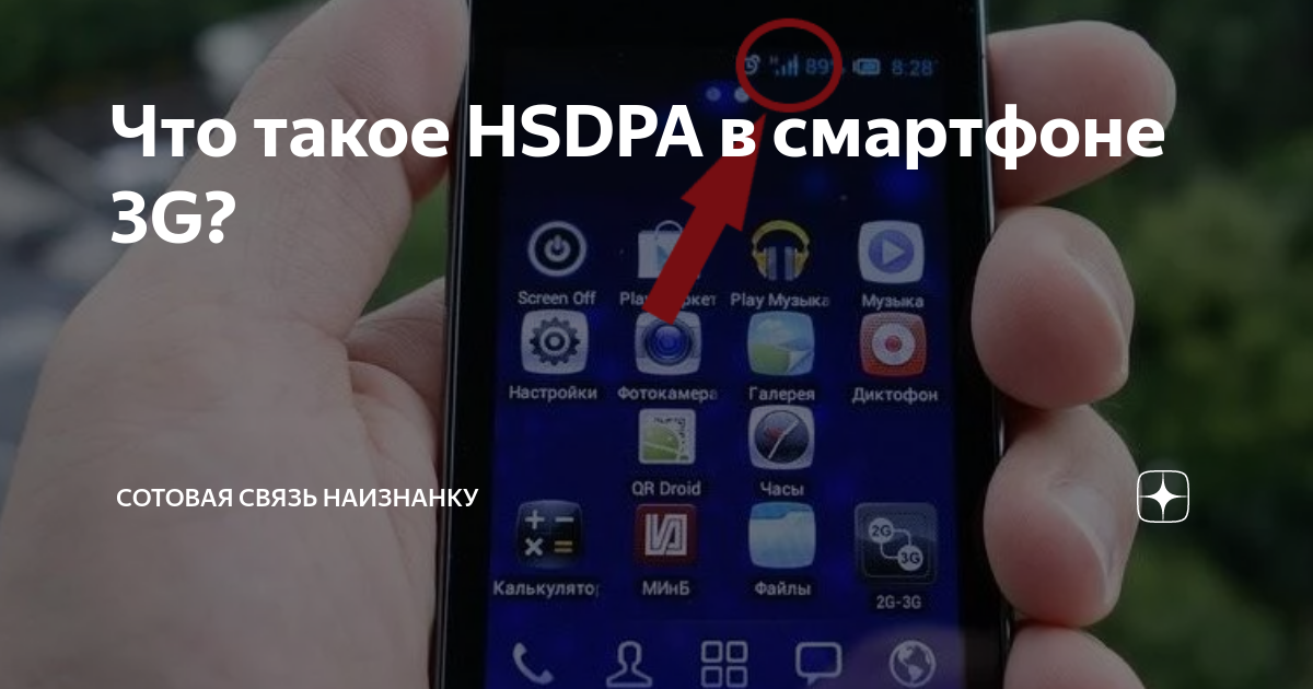 Что такое HSDPA в смартфоне 3G? | Сотовая связь наизнанку | Дзен