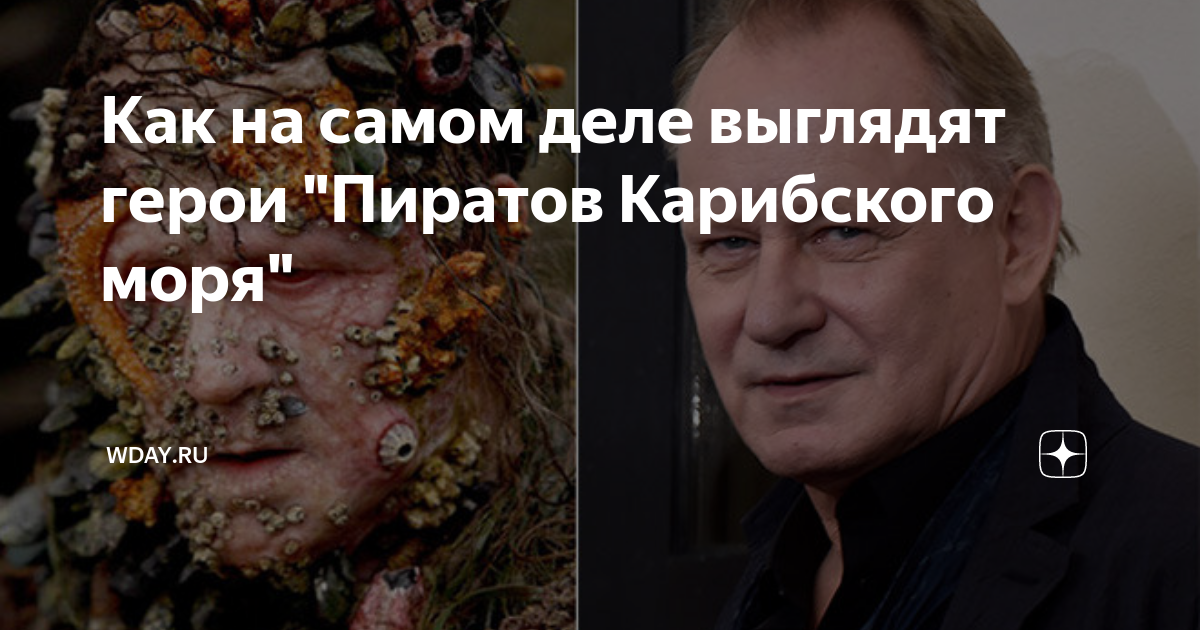 Как на самом деле выглядят герои "Пиратов Карибского моря" | Wday.ru | Дзен