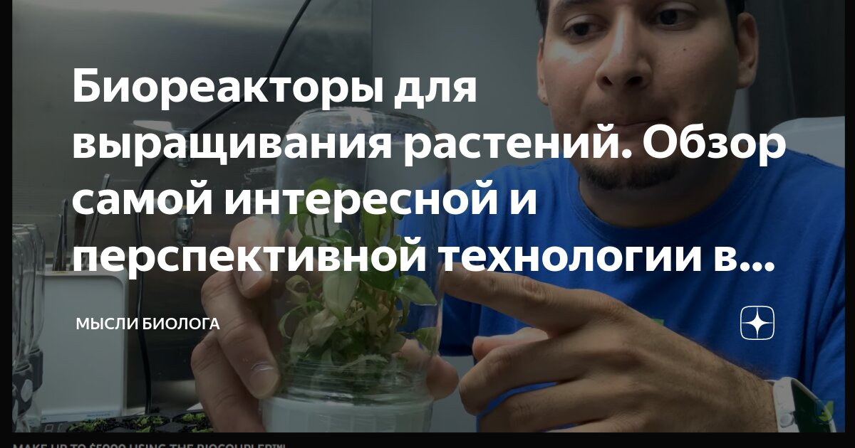 Биореакторы для выращивания растений. Обзор самой интересной и ...