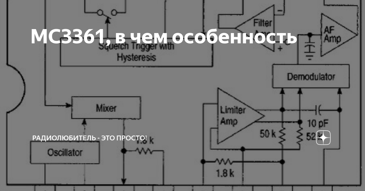 MC3361, в чем особенность | Радиолюбитель - это просто! | Дзен