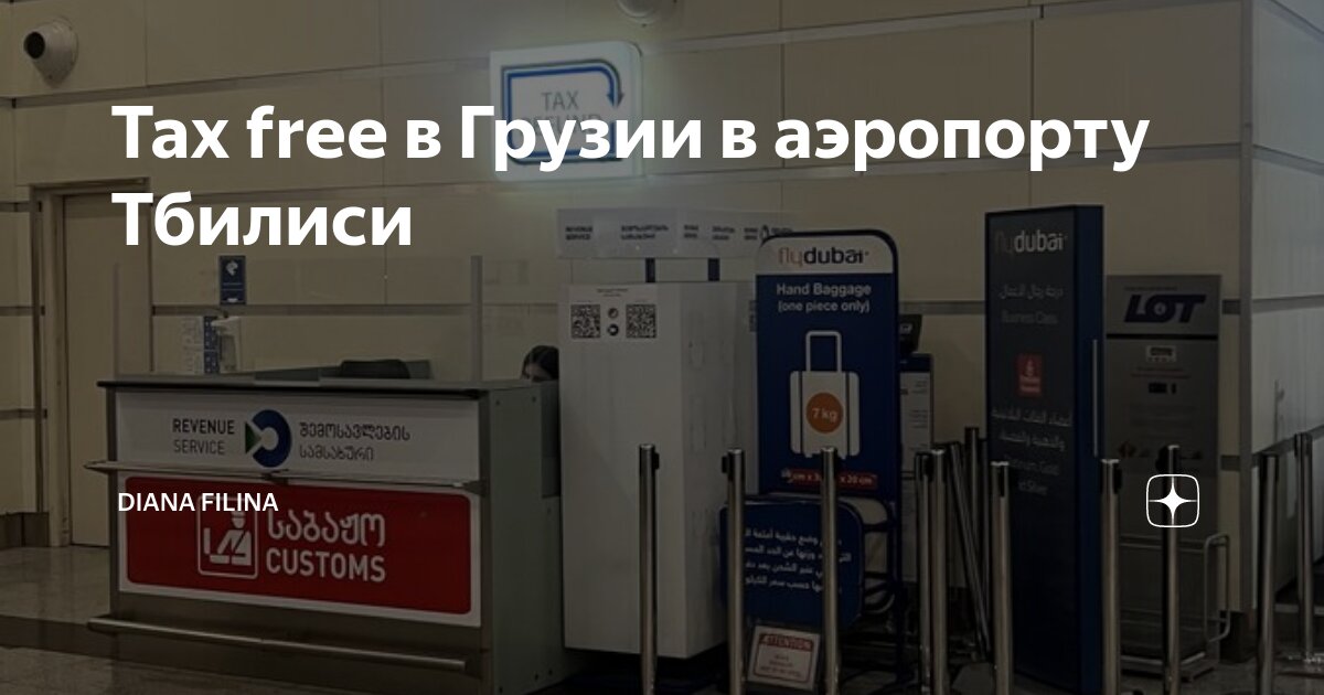 Tax free в Грузии в аэропорту Тбилиси | Diana Filina | Дзен