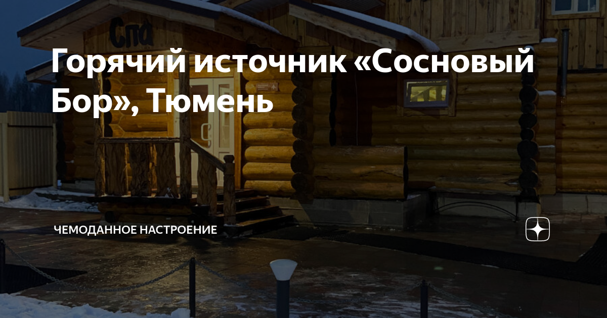 Горячий источник «Сосновый Бор», Тюмень | ЧЕМОДАННОЕ НАСТРОЕНИЕ | Дзен
