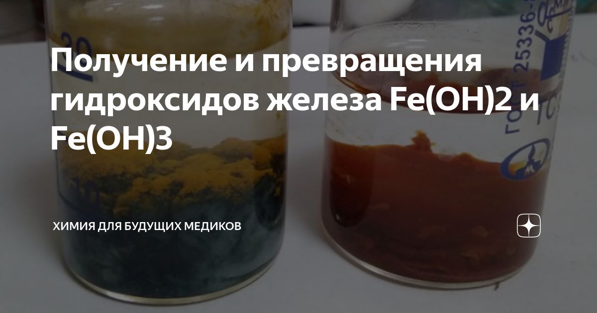 Получение и превращения гидроксидов железа Fe(OH)2 и Fe(OH)3 | Химия ...