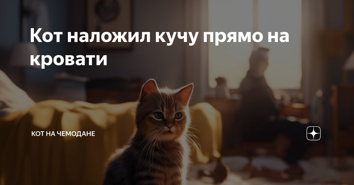 Кот наложил кучу прямо на кровати | Кот на чемодане | Дзен