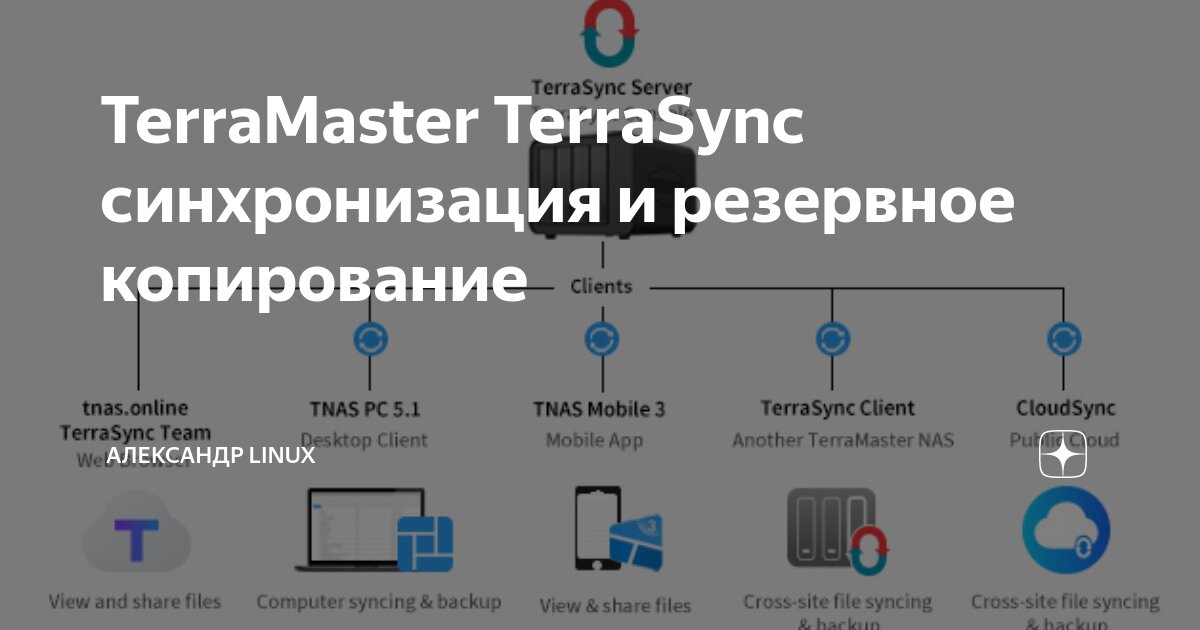 TerraMaster TerraSync синхронизация и резервное копирование | Александр Linux | Дзен