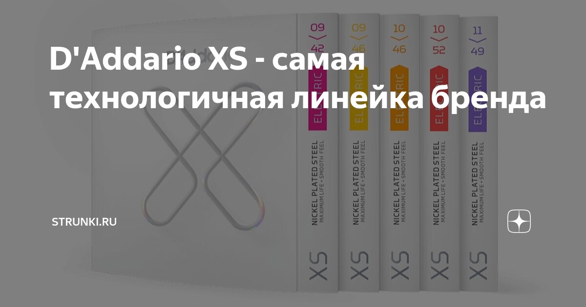 D'Addario XS - самая технологичная линейка бренда | Strunki.ru | Дзен