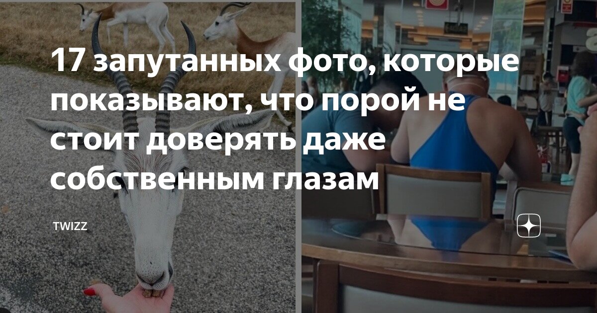 17 запутанных фото, которые показывают, что порой не стоит доверять ...