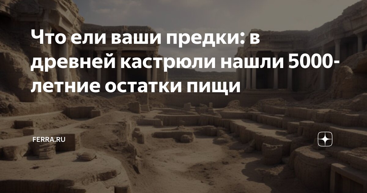 Что ели ваши предки: в древней кастрюли нашли 5000-летние остатки пищи | Ferra.ru | Дзен