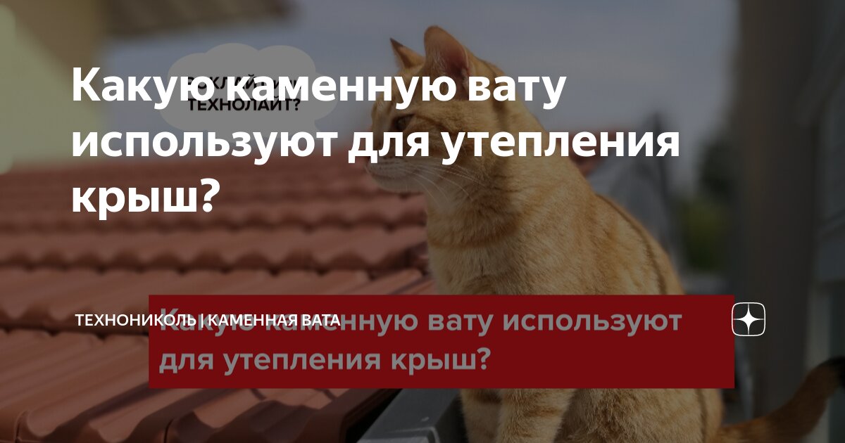 Какую каменную вату используют для утепления крыш? | ТЕХНОНИКОЛЬ ...