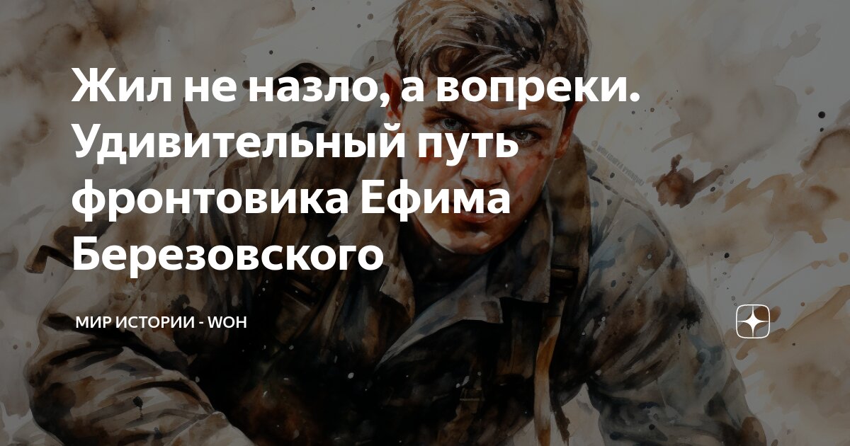Жил не назло, а вопреки. Удивительный путь фронтовика Ефима ...