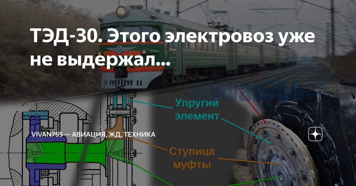 ТЭД 30 Этого электровоз уже не выдержал Vivan755 — авиация ЖД техника Дзен
