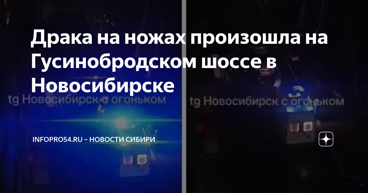 Драка на ножах произошла на Гусинобродском шоссе в Новосибирске | Infopro54.ru – Новости Сибири ...