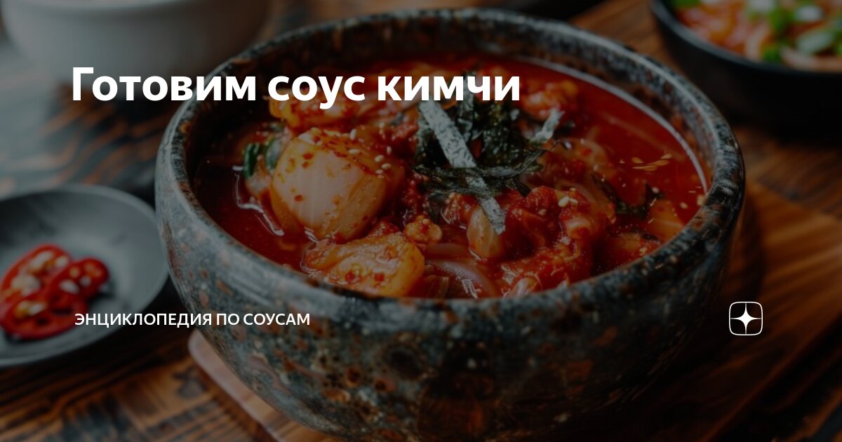 Готовим соус кимчи | Энциклопедия по соусам | Дзен