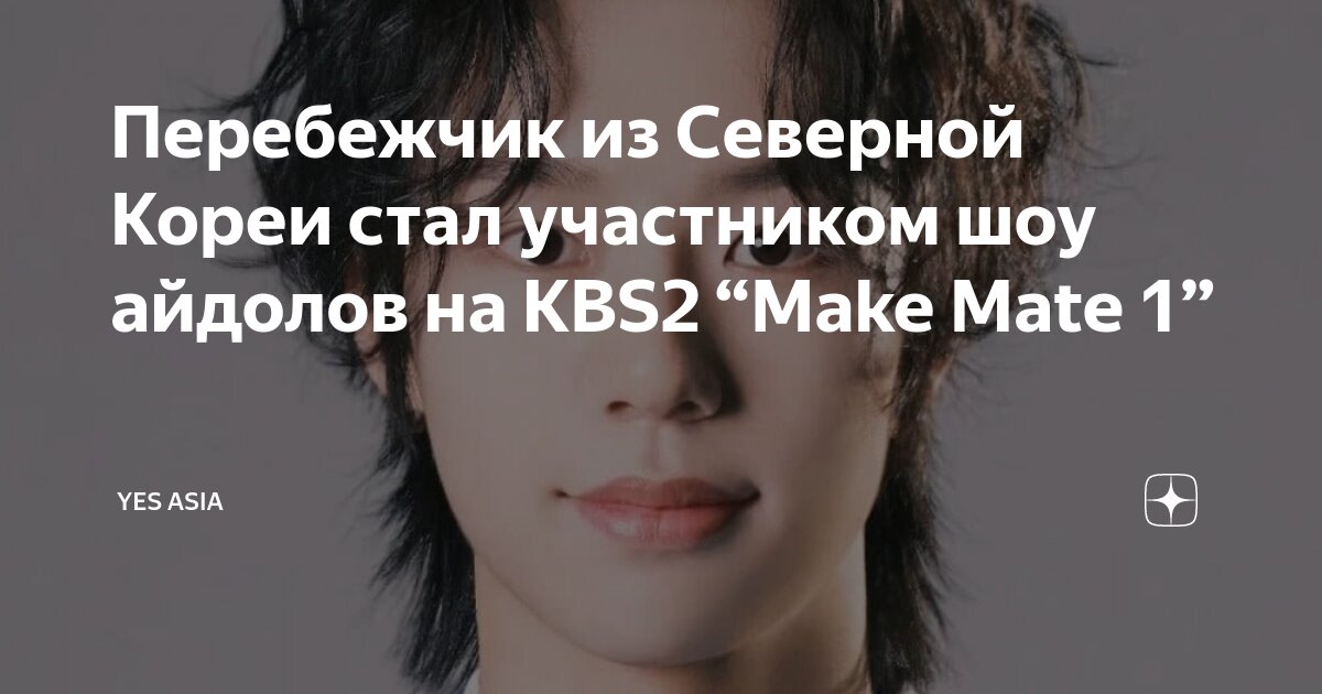 Перебежчик из Северной Кореи стал участником шоу айдолов на KBS2 “Make Mate 1” | Yes Asia | Дзен