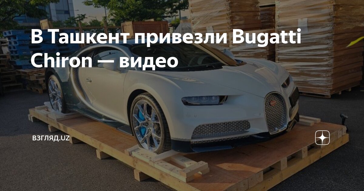 В Ташкент привезли Bugatti Chiron — видео | Взгляд.uz | Дзен