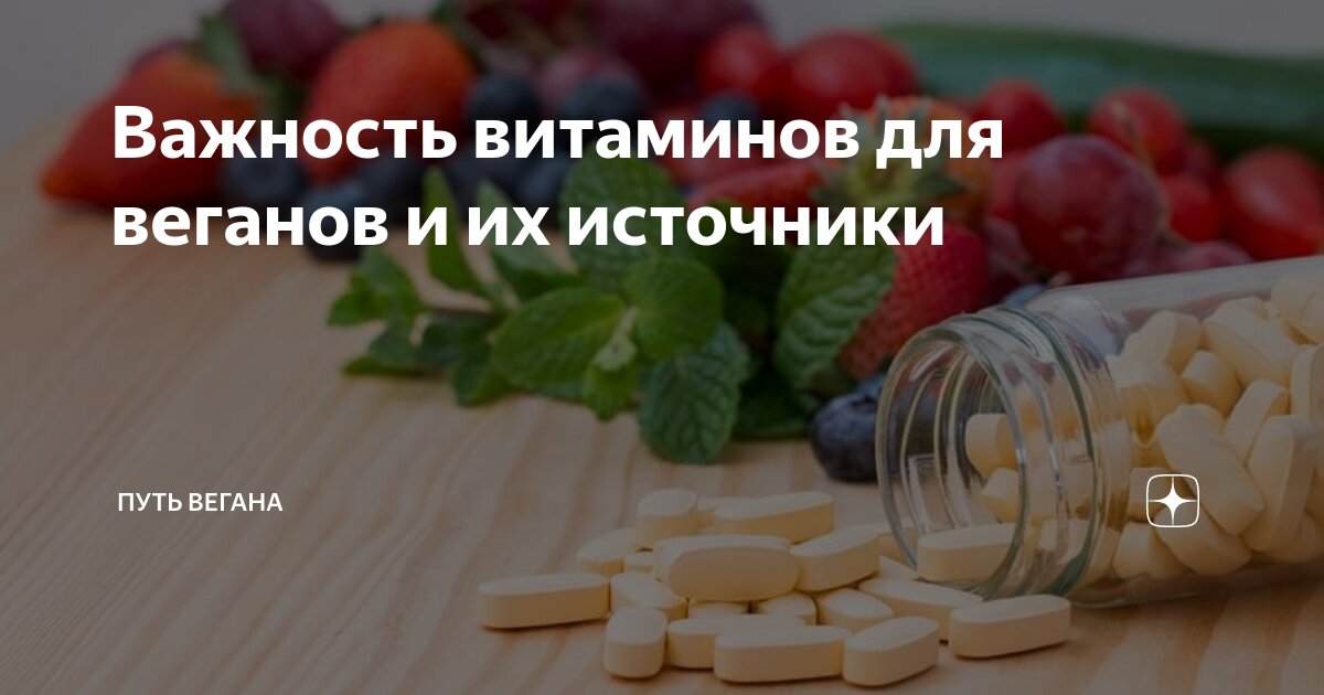 Важность витаминов для веганов и их источники | Путь Вегана | Дзен