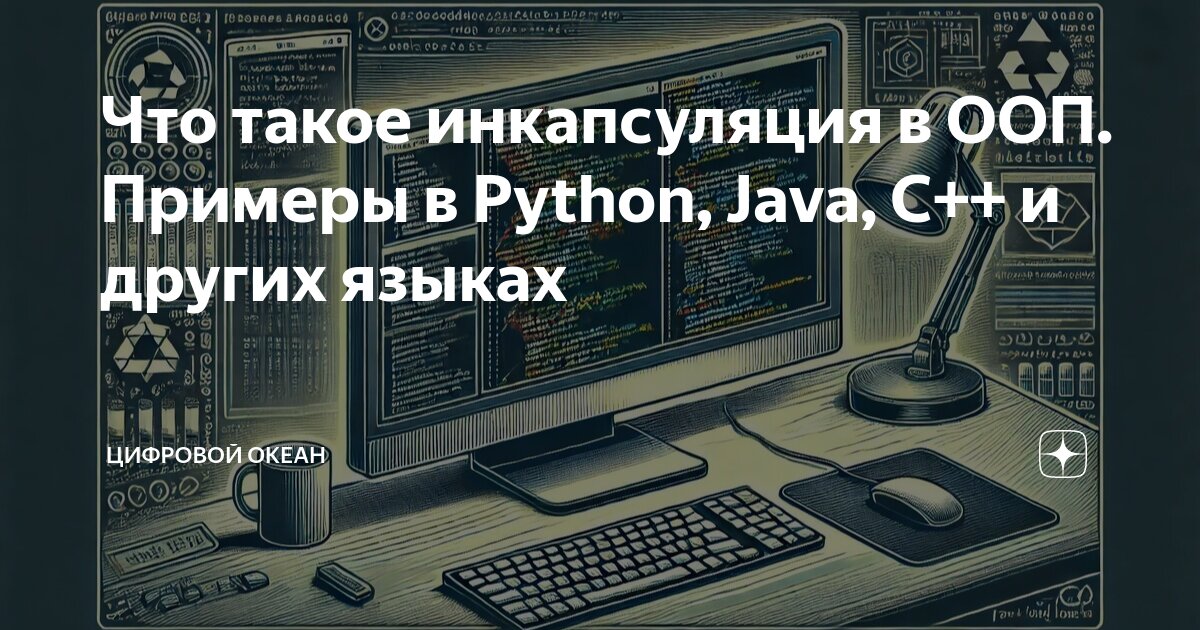 Что такое инкапсуляция в ООП. Примеры в Python, Java, C++ и других языках | Цифровой Океан | Дзен