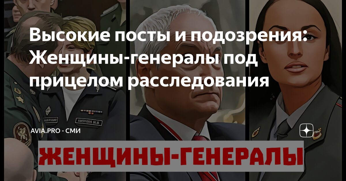 Высокие посты и подозрения: Женщины-генералы под прицелом расследования ...