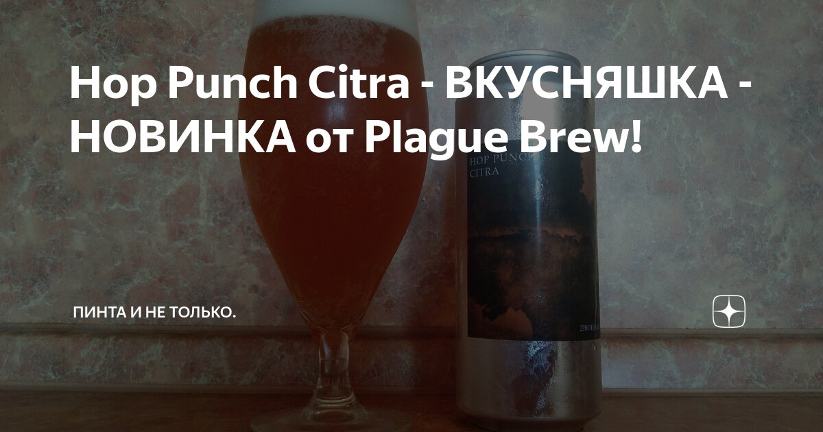 Hop Punch Citra - ВКУСНЯШКА - НОВИНКА от Plague Brew! | Пинта и не ...