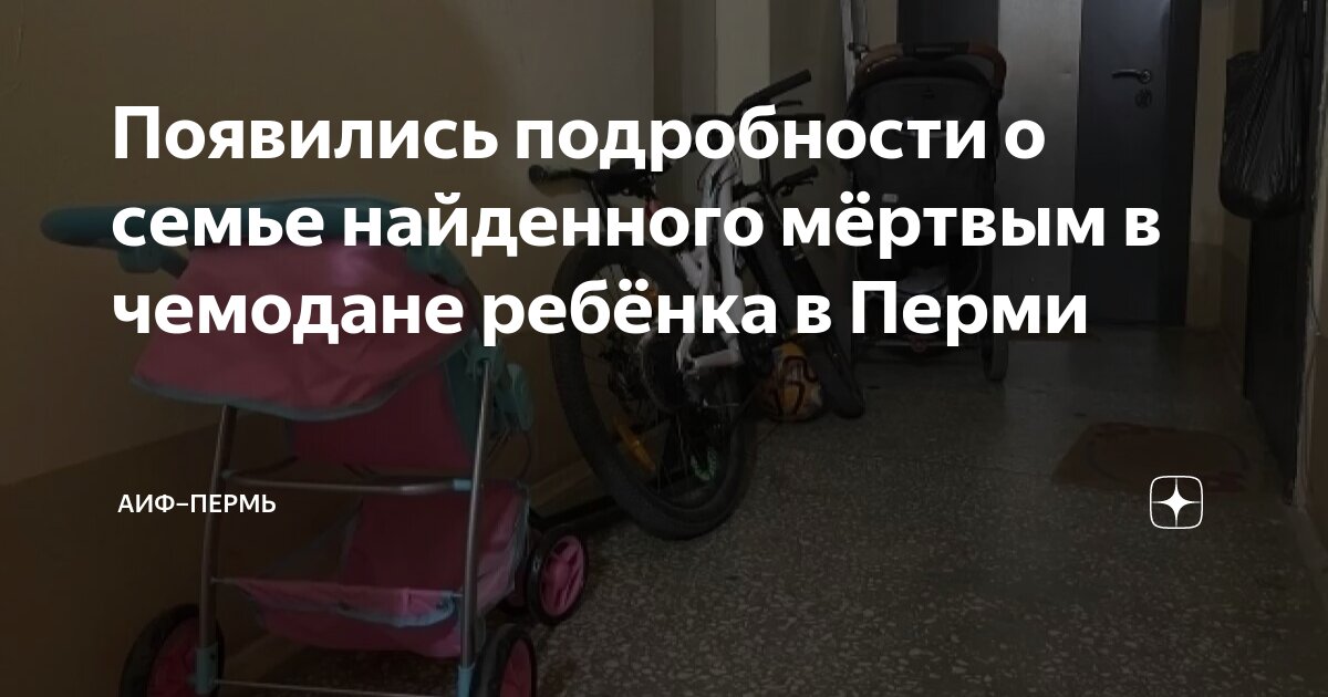 Появились подробности о семье найденного мёртвым в чемодане ребёнка в ...