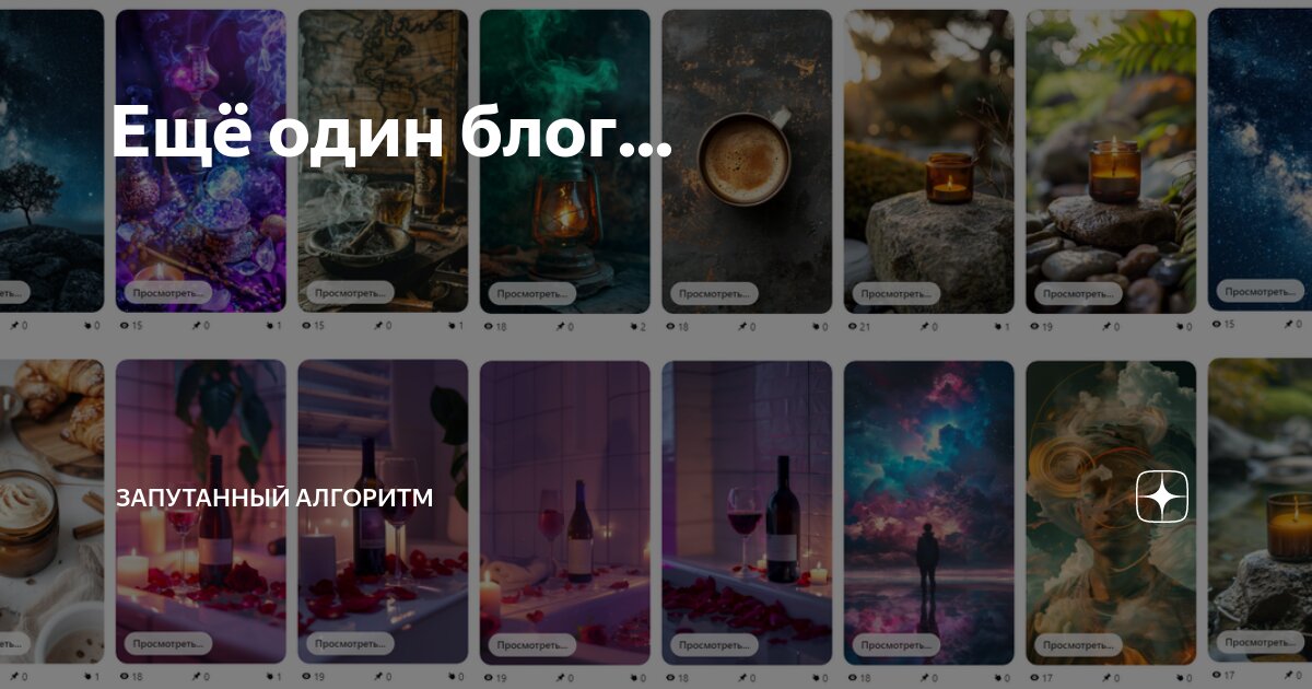 Ещё один блог... | Яна М. Запутанный алгоритм | Дзен