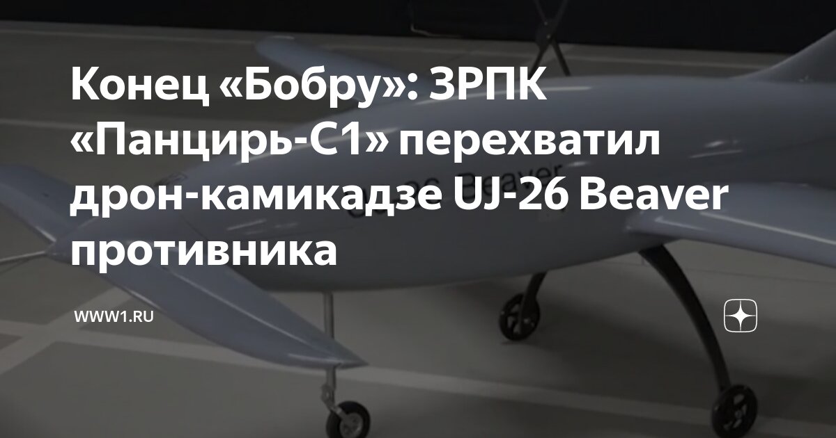 Конец «Бобру»: ЗРПК «Панцирь-С1» перехватил дрон-камикадзе UJ-26 Beaver ...