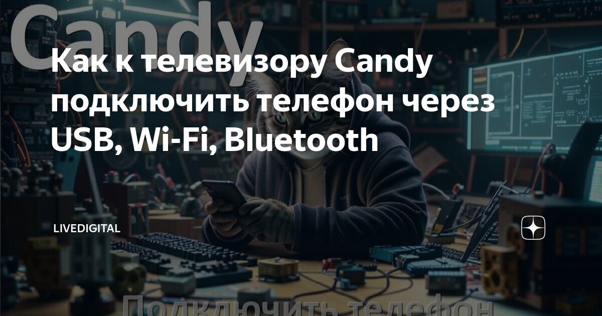 Как к телевизору Candy подключить телефон через Usb Wi Fi Bluetooth Livedigital Дзен