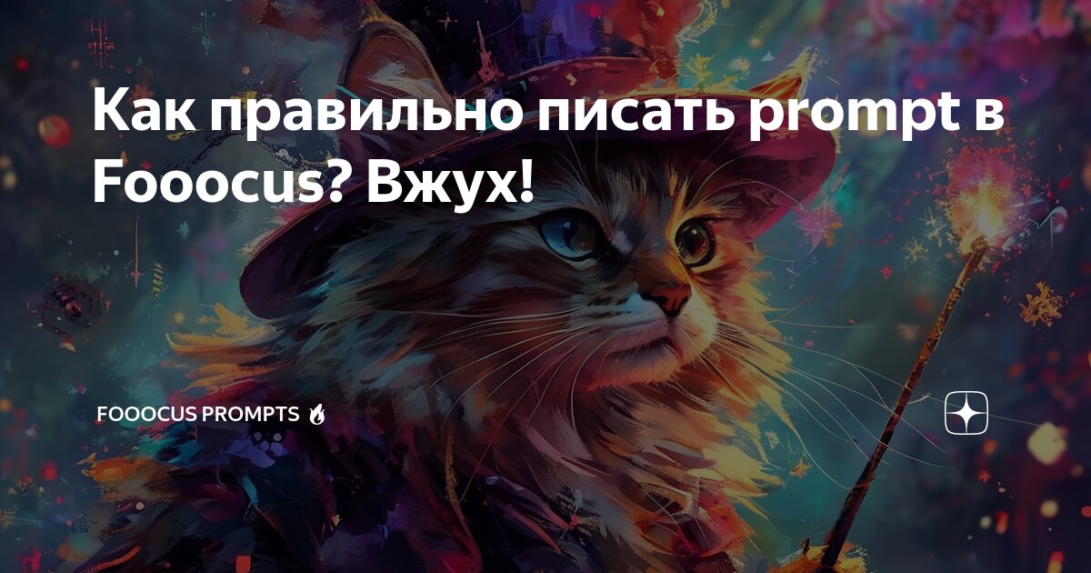 Как правильно писать prompt в Fooocus? Вжух! | Fooocus Prompts 🔥 | Дзен
