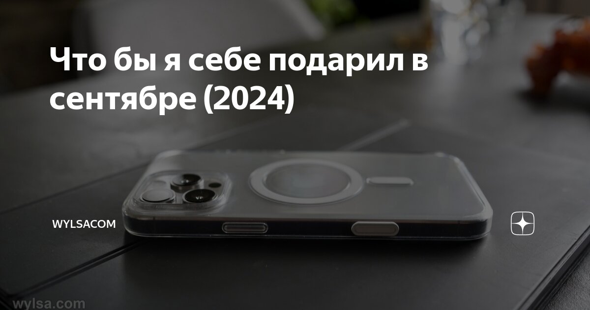 Что бы я себе подарил в сентябре (2024) | Wylsacom | Дзен