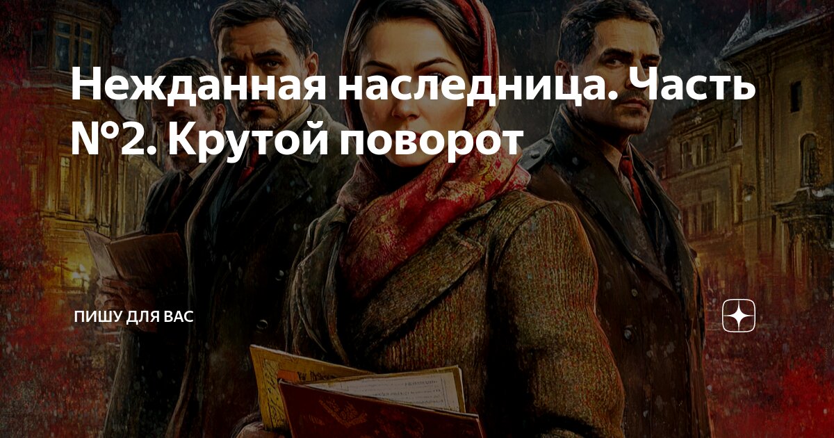 Нежданная наследница Часть №2 Крутой поворот Пишу для вас Дзен