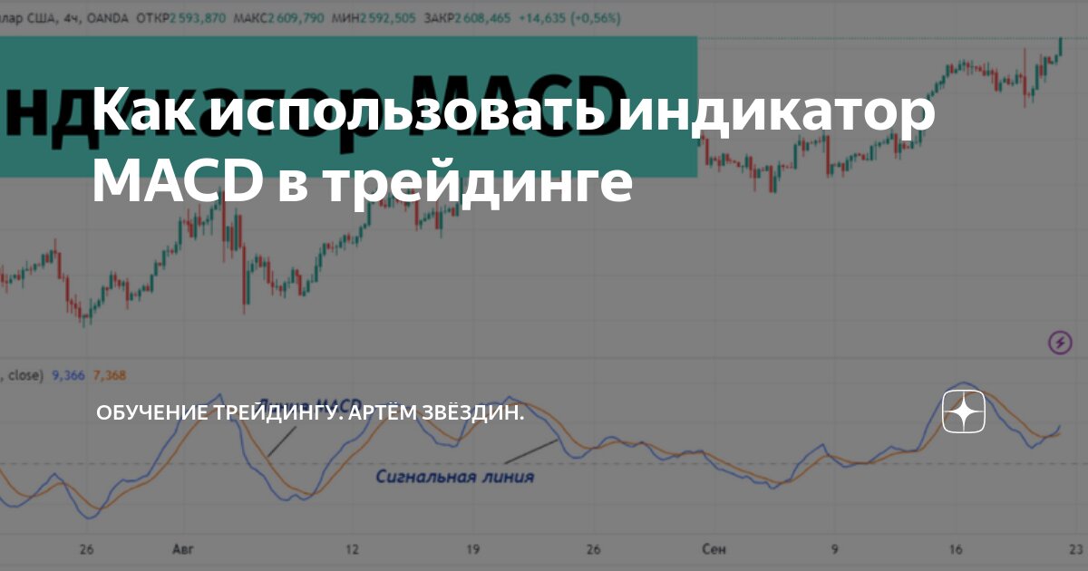 Как использовать индикатор MACD в трейдинге | Обучение трейдингу. Артём Звёздин. | Дзен